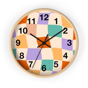 Retro Style Wall Clock: Groovy Home Decor Timepiece - Etsy