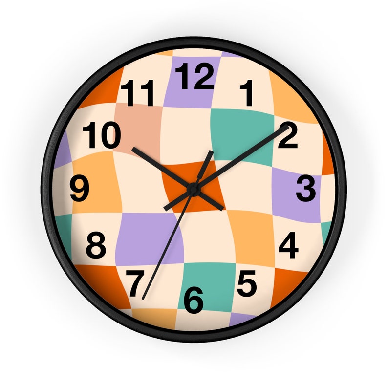 Retro Style Wall Clock: Groovy Home Decor Timepiece - Etsy