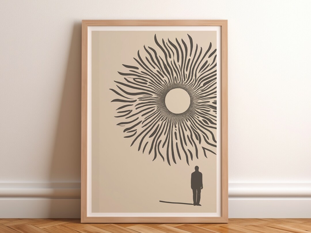 The Sun Bible Verse Art Print: Jesus Healing, Boho Sketch (digital ...