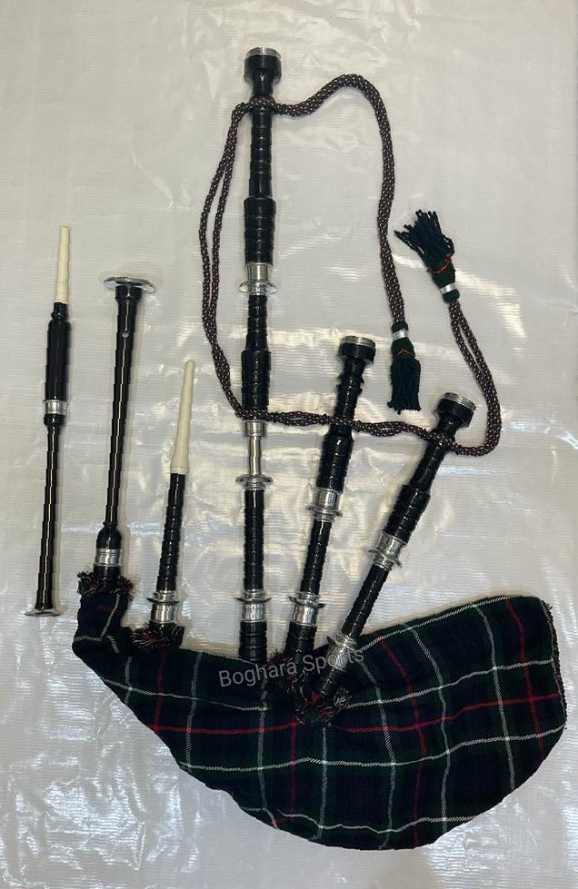 Mackenzie Silver Plain Mounts Black Finish Scottish Highland Rosewood ...