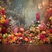 6 Fine Art Floral Digital Backdrops, Wedding Floral Backdrops ...