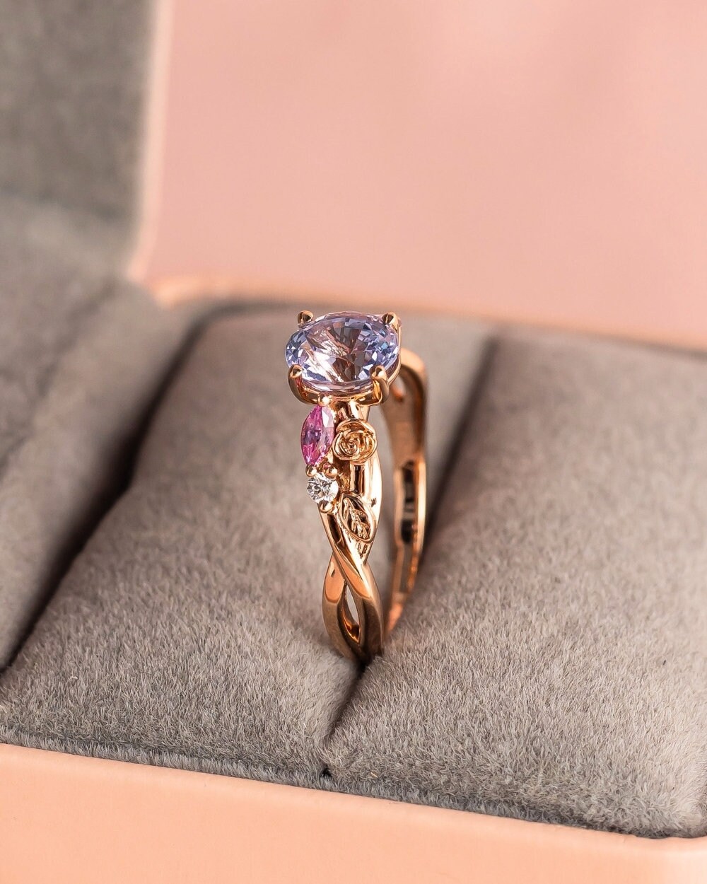 Vintage and Unique Lavender Sapphire 925 Sterling Ring Our Lavender ...