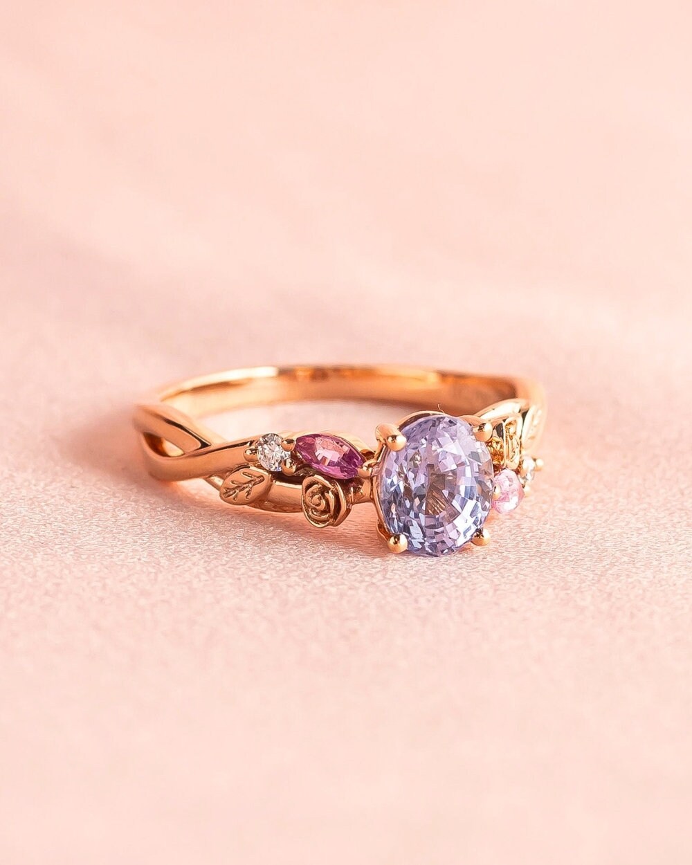 Vintage and Unique Lavender Sapphire 925 Sterling Ring Our Lavender ...