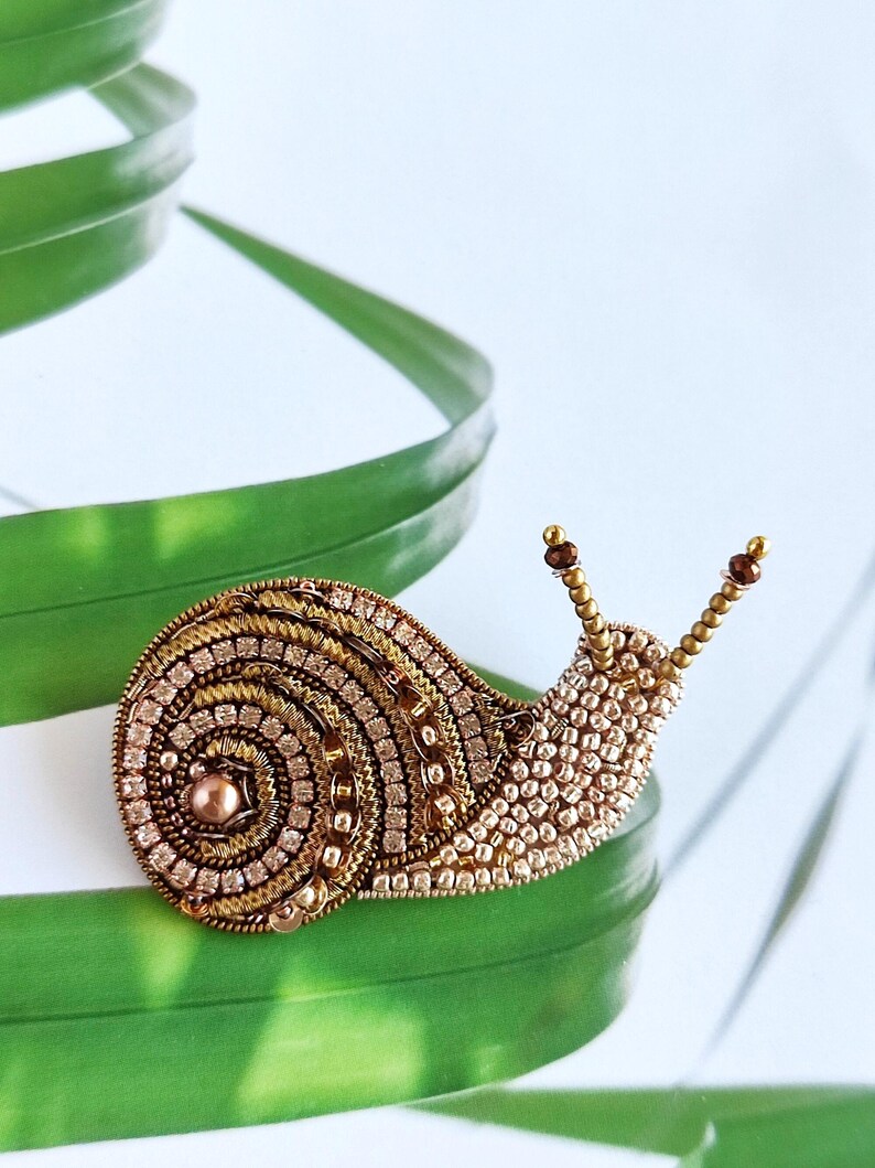 Snail Pin, Snail Lover Nature Brooch Handcrafted Jewelry for Nature ...
