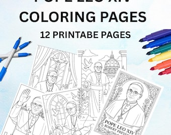 Pope Leo XIV Printable Coloring Book - Digital Download - Catholic Kids ...