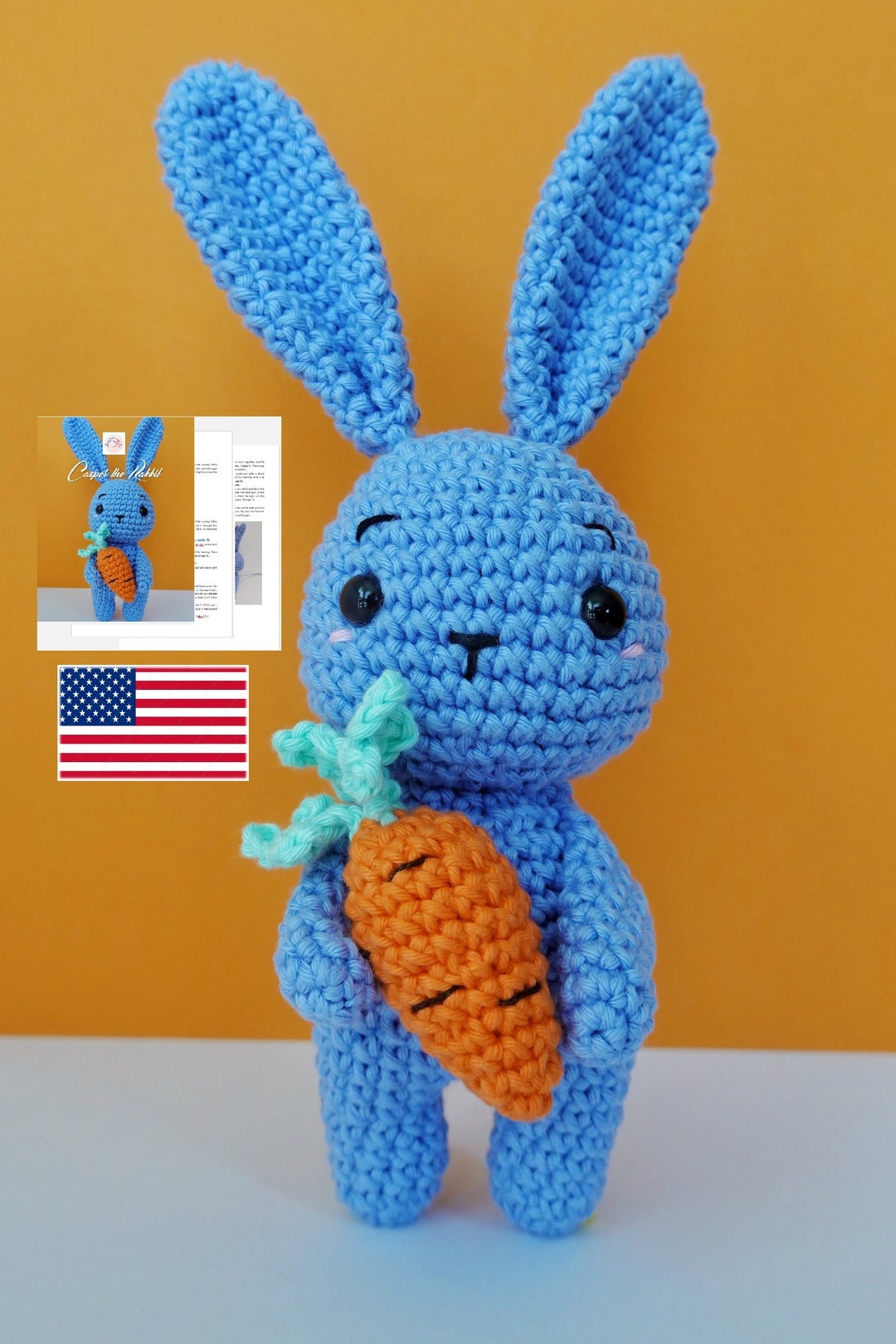 Casper the Rabbit, Crochet Pattern - Etsy
