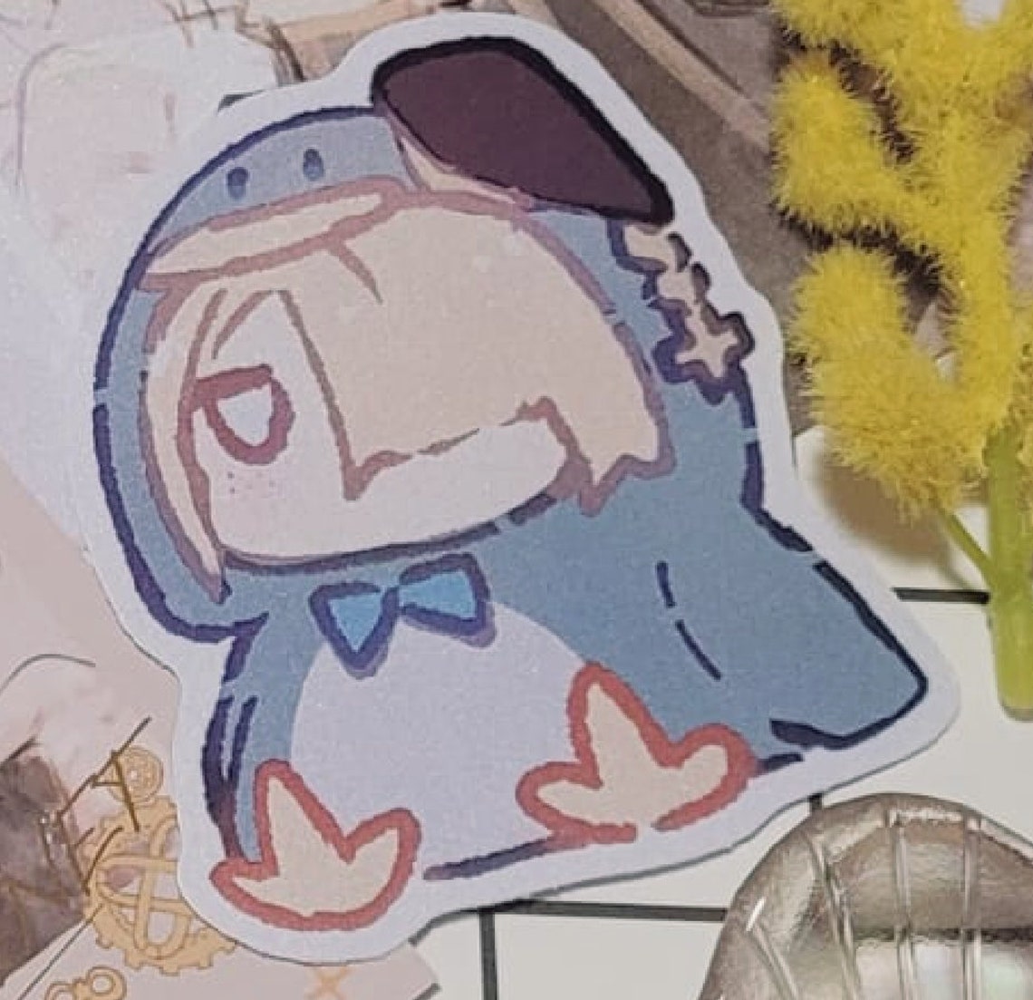 Freminet Genshin Impact Print Polaroid Sticker Omanjuu - Etsy