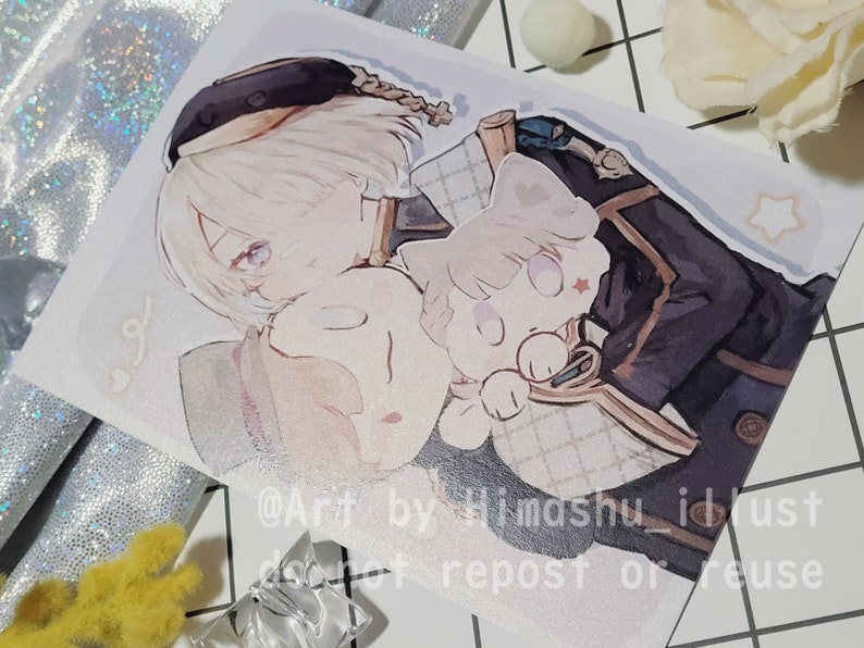 Freminet Genshin Impact Print Polaroid Sticker Omanjuu - Etsy