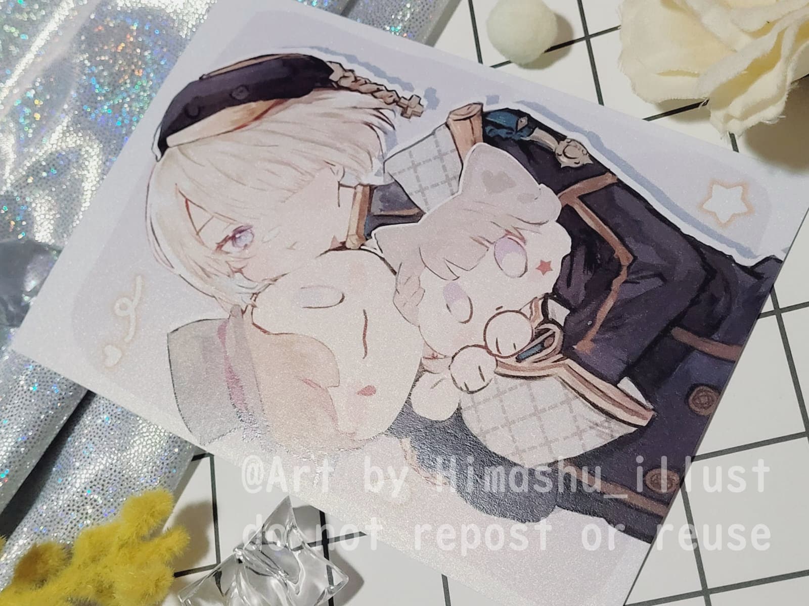 Freminet Genshin Impact Print Polaroid Sticker Omanjuu - Etsy
