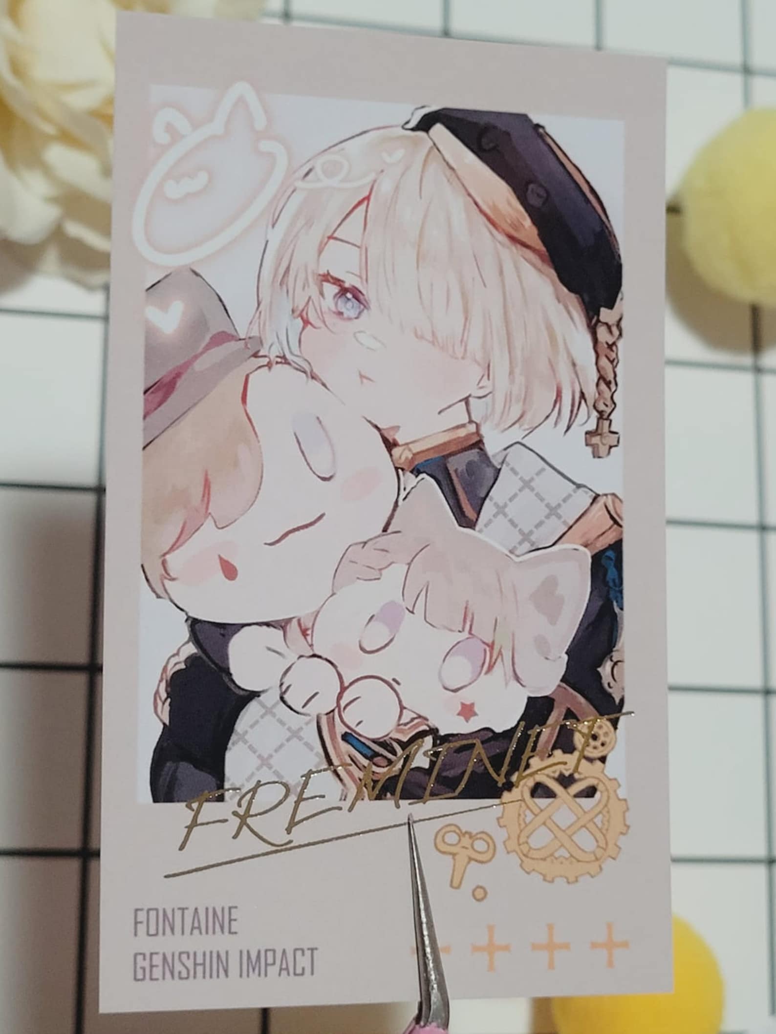 Freminet Genshin Impact Print Polaroid Sticker Omanjuu - Etsy