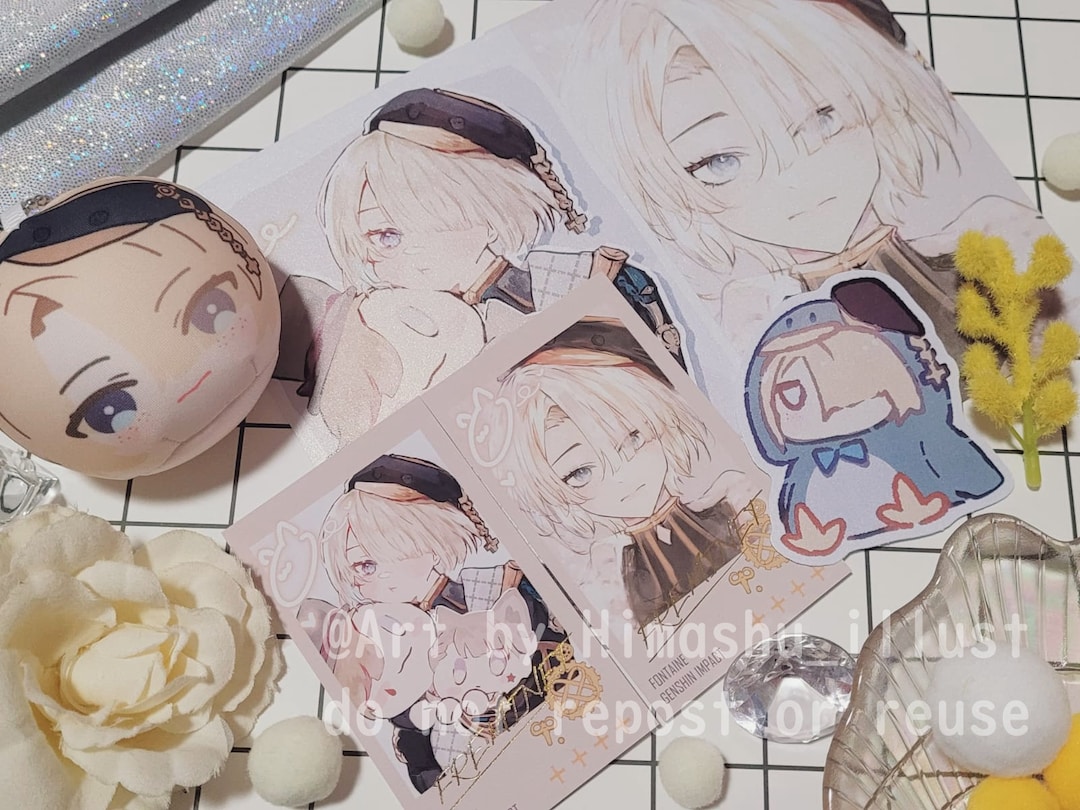 Freminet Genshin Impact Print Polaroid Sticker Omanjuu - Etsy