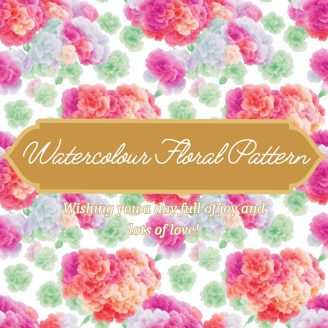 Floral Pattern Overlay in Seamless Format Pink Carnations - Etsy