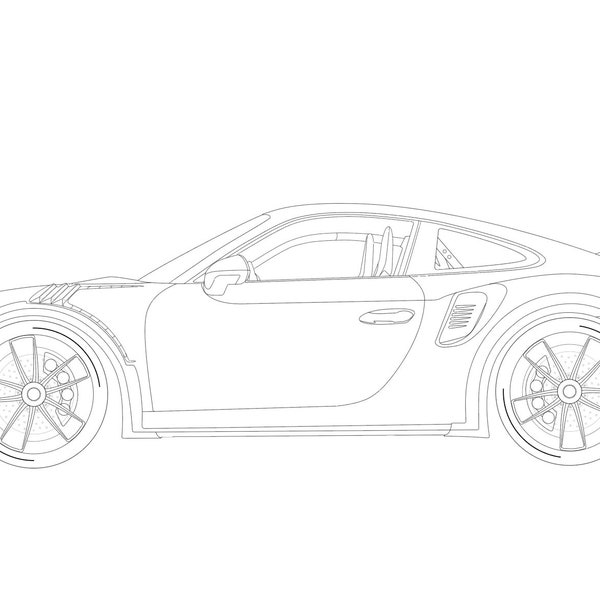 Porsche Dxf - Etsy