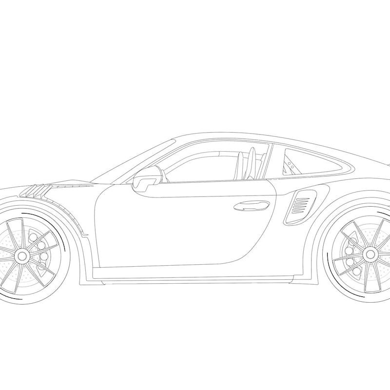 Porsche Gt3 Rs Svg - Etsy