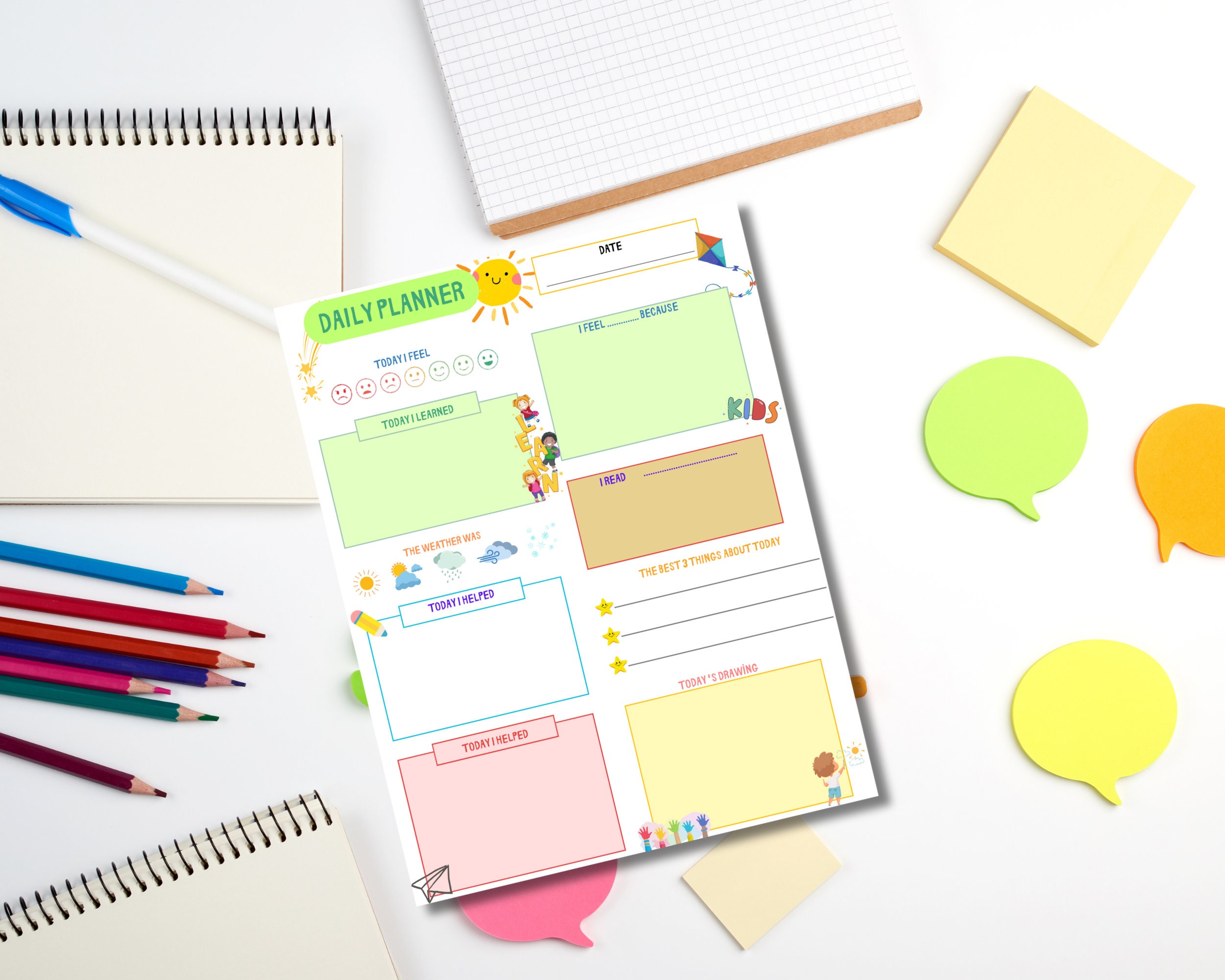 Kids Daily Journal Printable Journal for Kids Diary for Children Kids ...