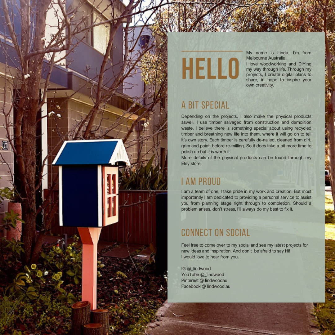 Custom Build Little Street Library/little Free Library/neighbourhood ...