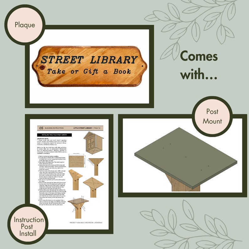 Custom Build Little Street Library/little Free Library/neighbourhood ...