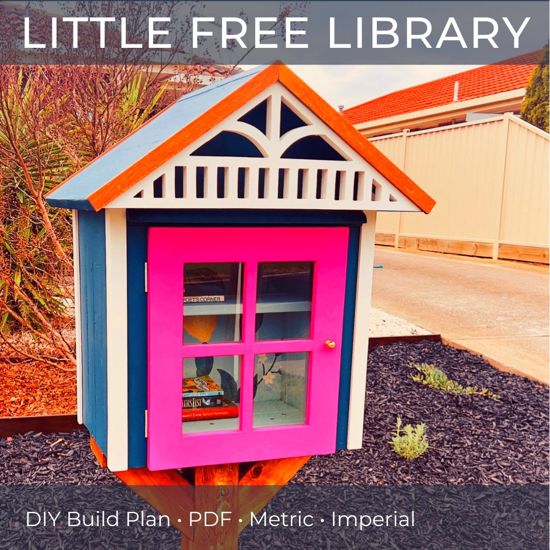 Digital Plan DIY 2 Storey Little Free Library/street Library, PDF ...