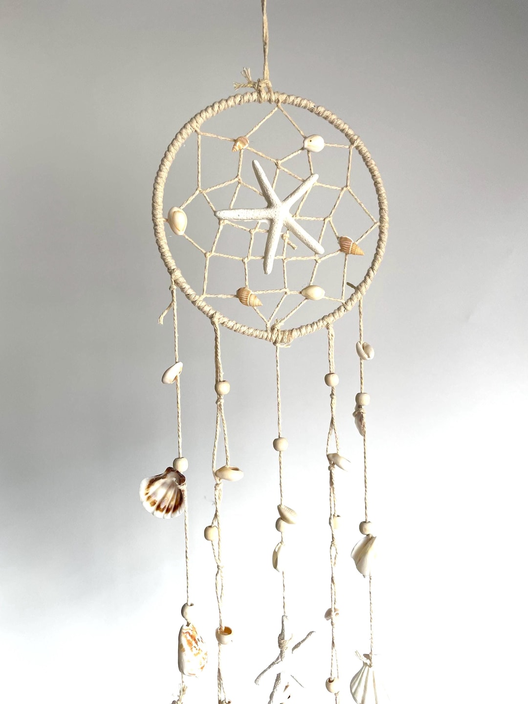 Shell Hanger Dream Catcher H 75 Cm Wind Chime Shell Disc Vintage ...