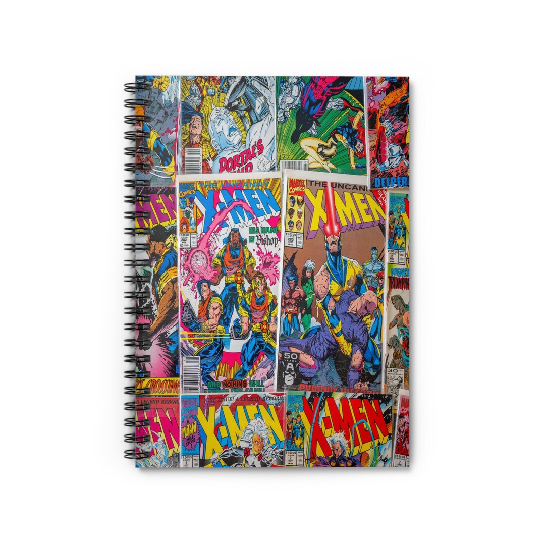 X-men Marvel Comics Vintage Comic Book Spiral Notebook Ruled - Etsy