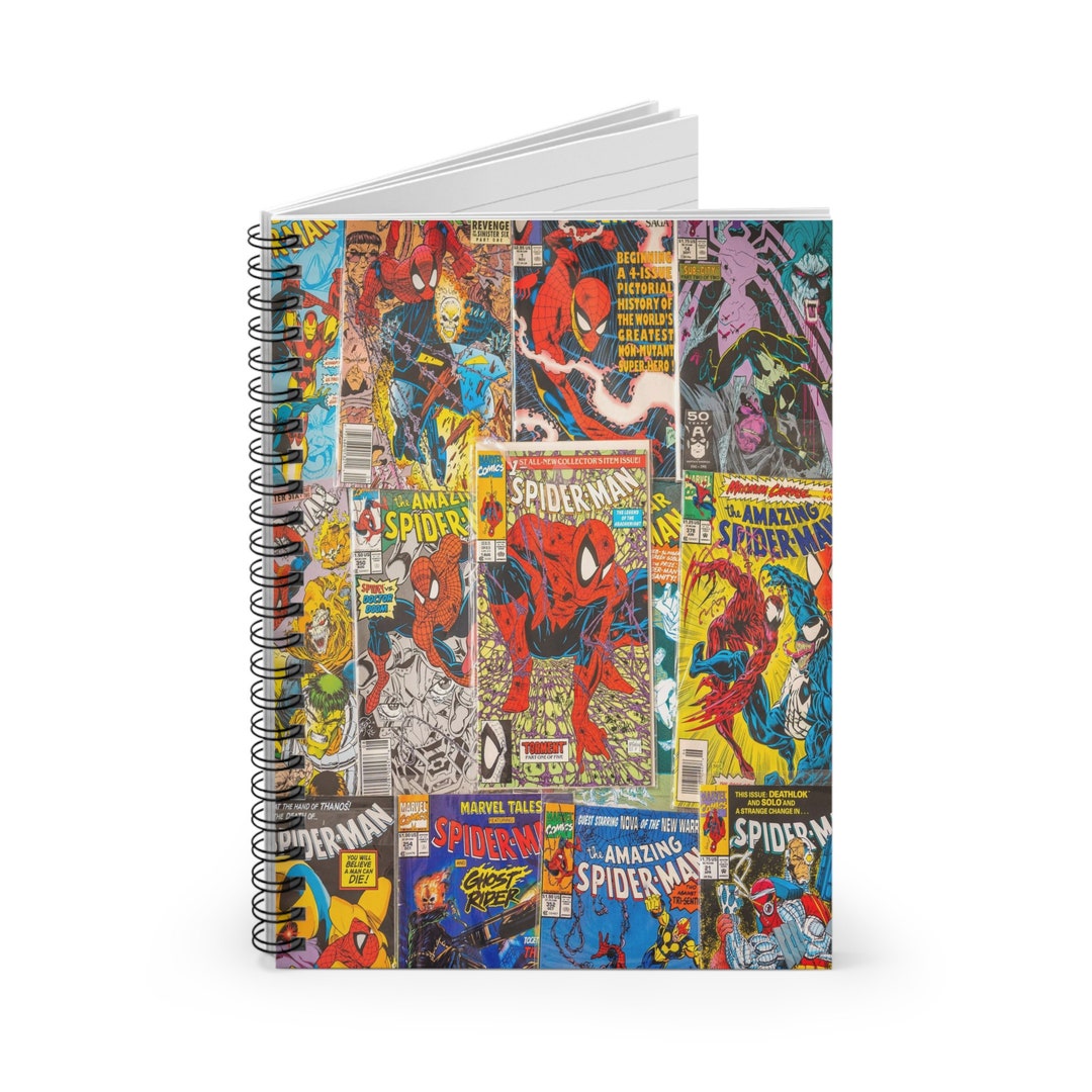Spiderman Marvel Comics Vintage Comic Book Spiral Notebook - Ruled Line ...