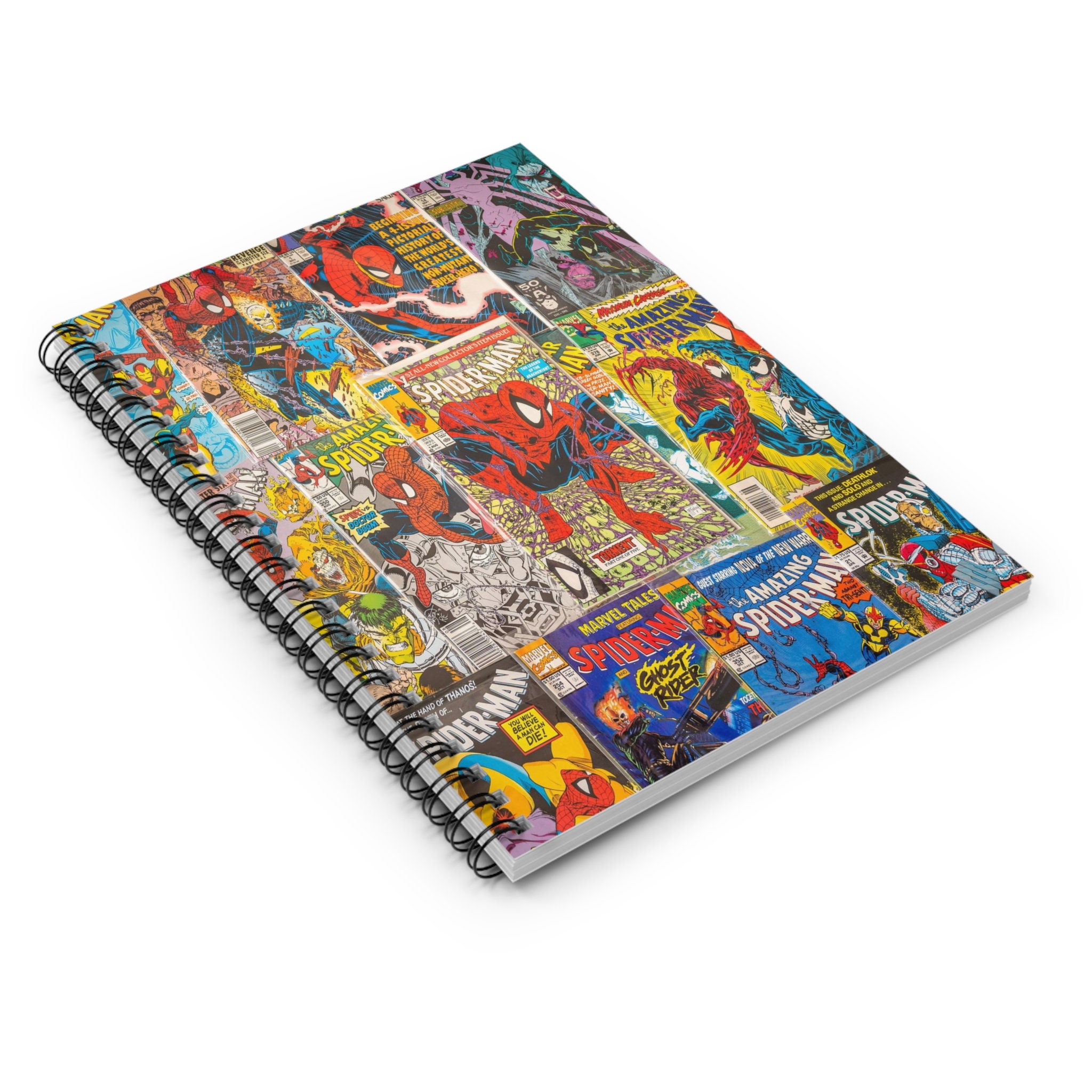 Spiderman Marvel Comics Vintage Comic Book Spiral Notebook - Ruled Line ...