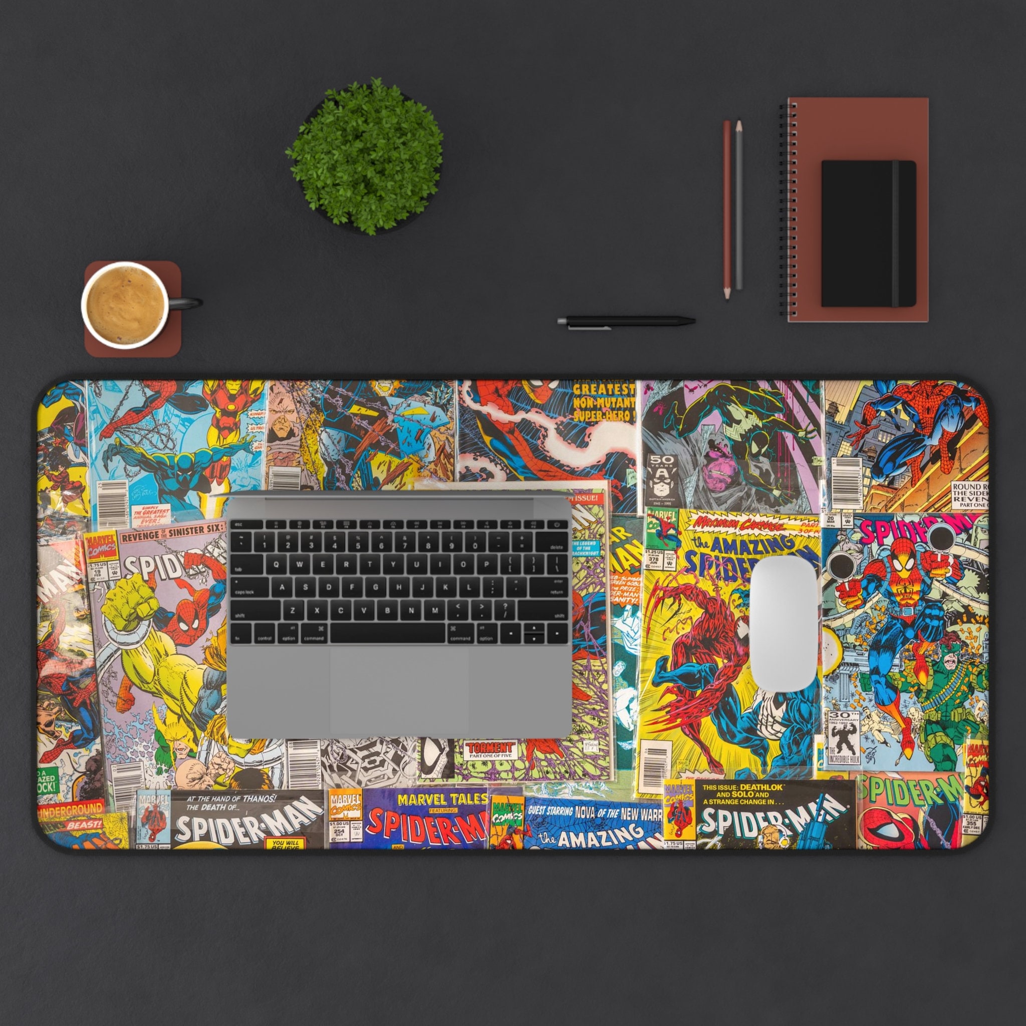 Marvel Comics Spiderman Vintage Desk Mat 3 Sizes - Mouse Pad - Modern ...