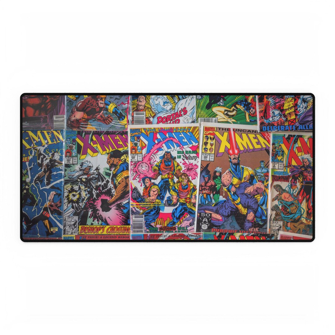 Vintage Comic Desk Mat - X-men Design, Gamer Accessories, Office Decor ...