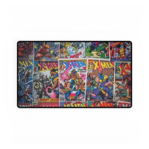 Vintage Comic Desk Mat - X-men Design, Gamer Accessories, Office Decor ...
