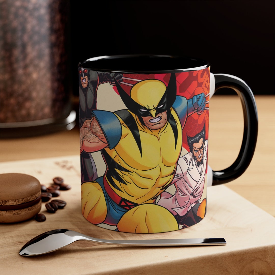 Wolverine - X Lives of Wolverine Mug - X Men Marvel Comics - 11oz Black ...
