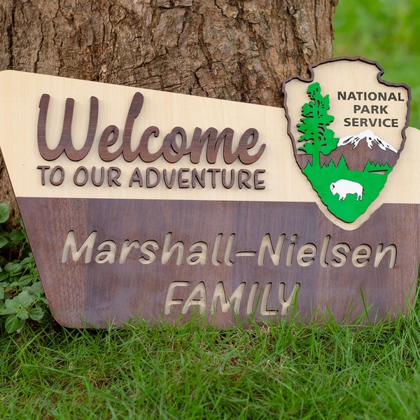 Welcome to Our Adventure Sign National Park - Etsy