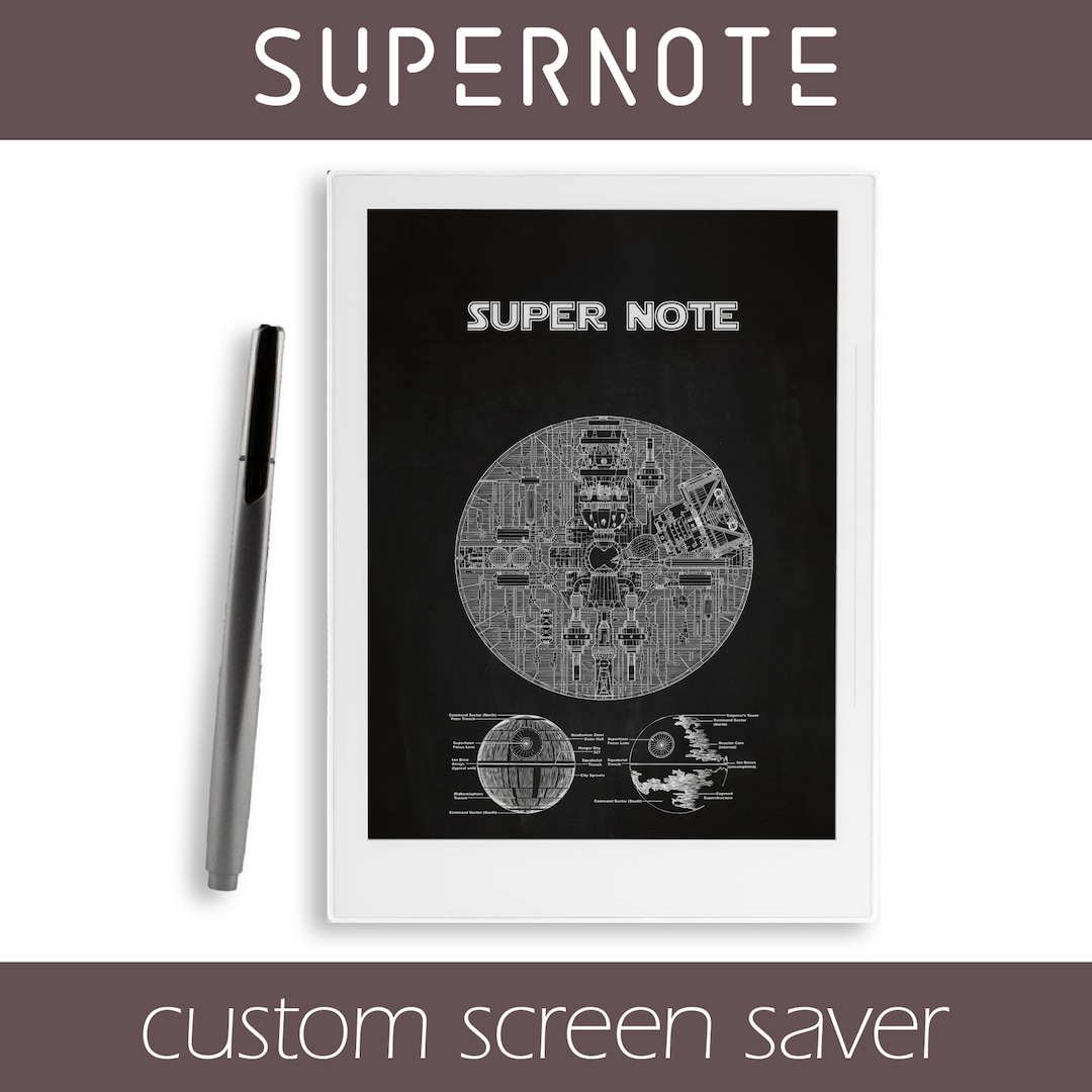 Ghibli Supernote Screensaver death Star - Etsy