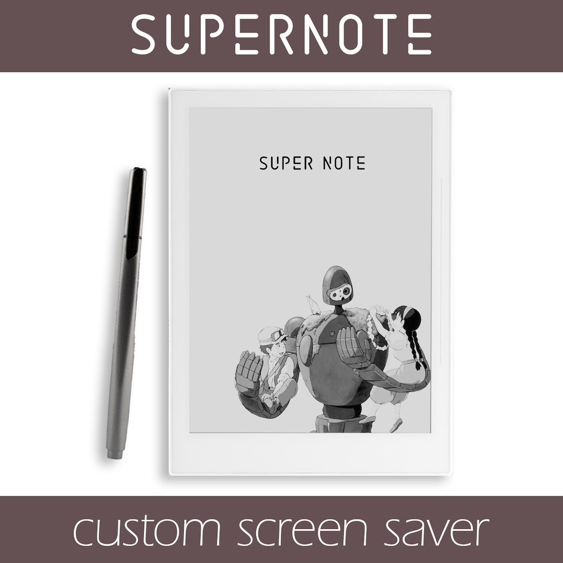 Ghibli Supernote Screensaver (castle in the Sky) #3 - Etsy