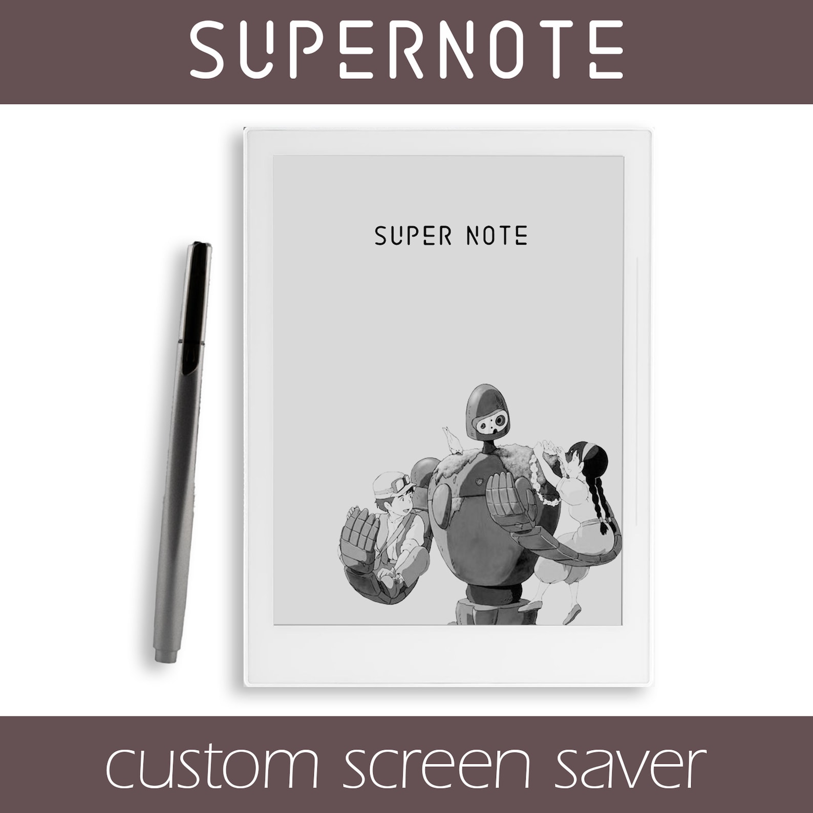 Ghibli Supernote Screensaver (castle in the Sky) #3 - Etsy