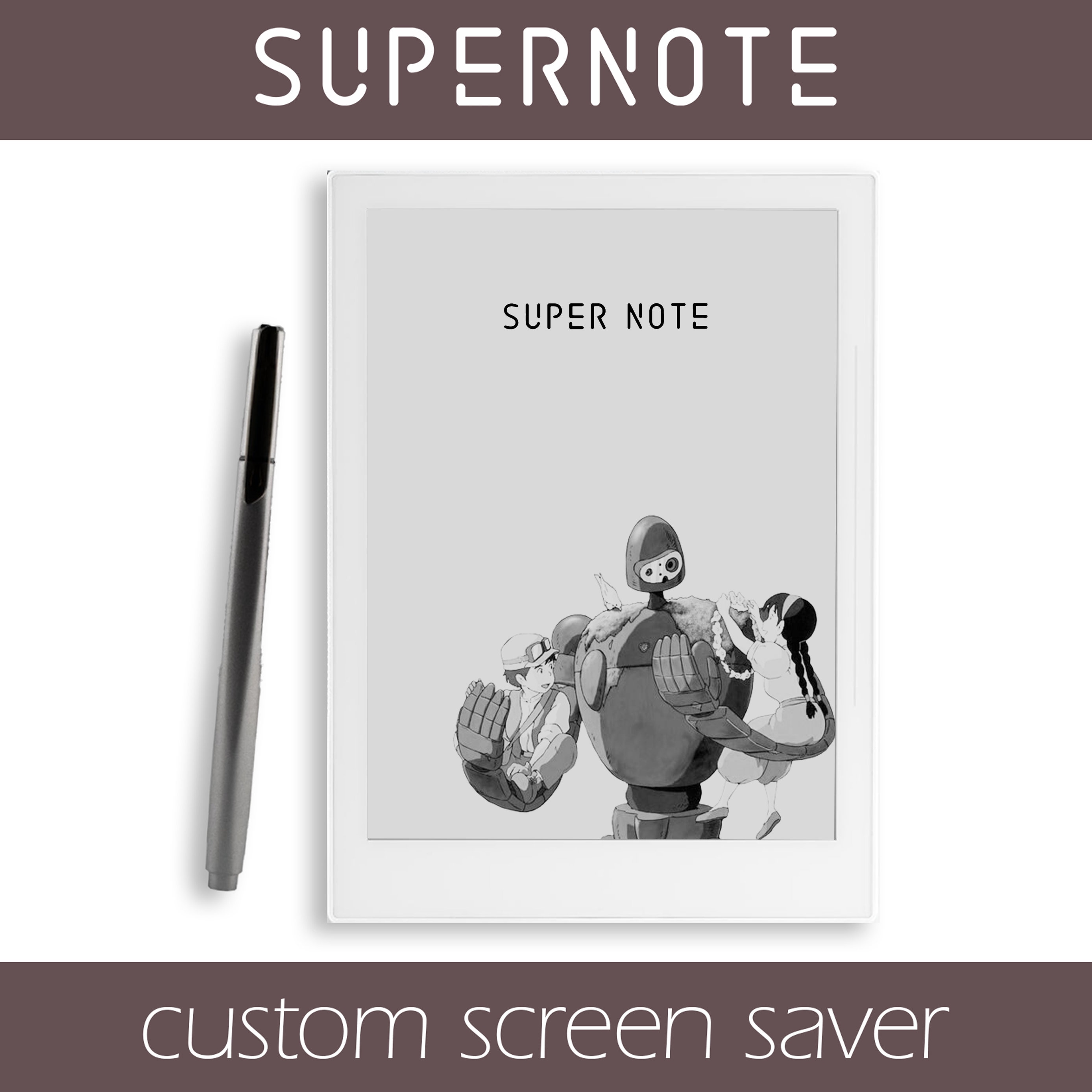 Ghibli Supernote Screensaver (castle in the Sky) #3 - Etsy