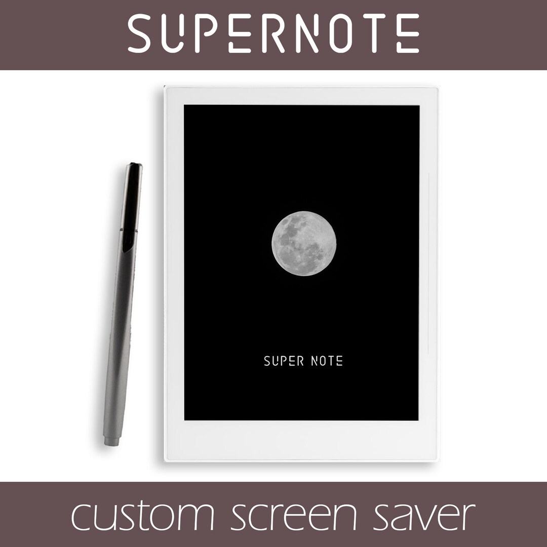 Moon Supernote Screensaver #2 - Etsy