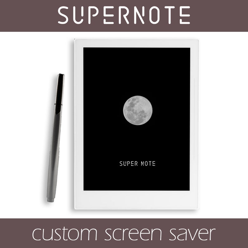 Moon Supernote Screensaver #2 - Etsy