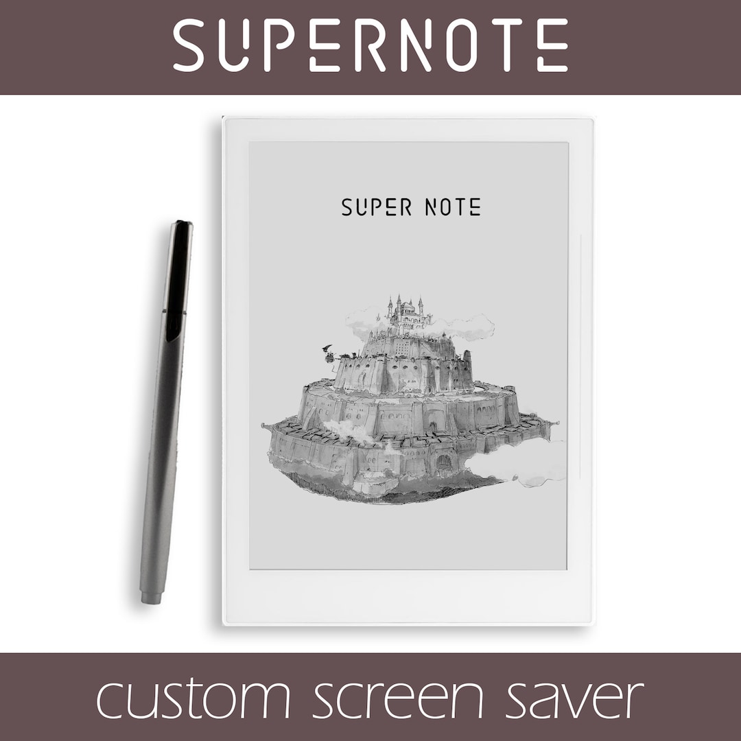Ghibli Supernote Screensaver (castle in the Sky) #1 - Etsy
