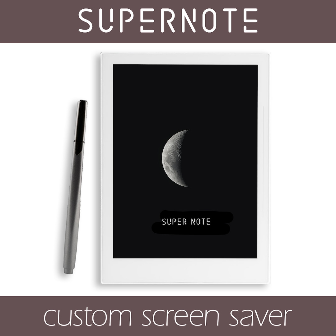 Moon Supernote Screensaver #3 - Etsy
