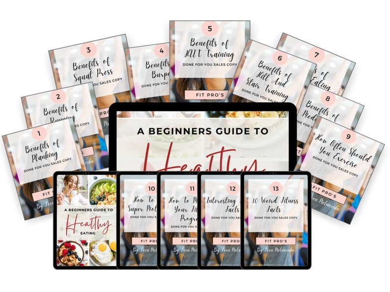 Rebrandable Healthy Eating Guide and Professionally Written Fitness ...