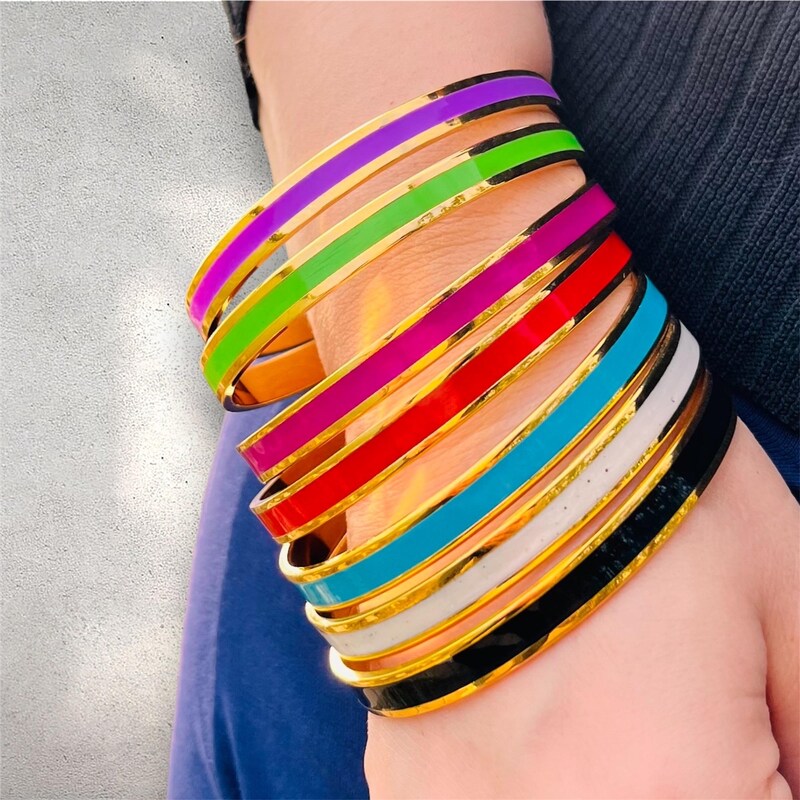 Enameled Bracelet - Etsy