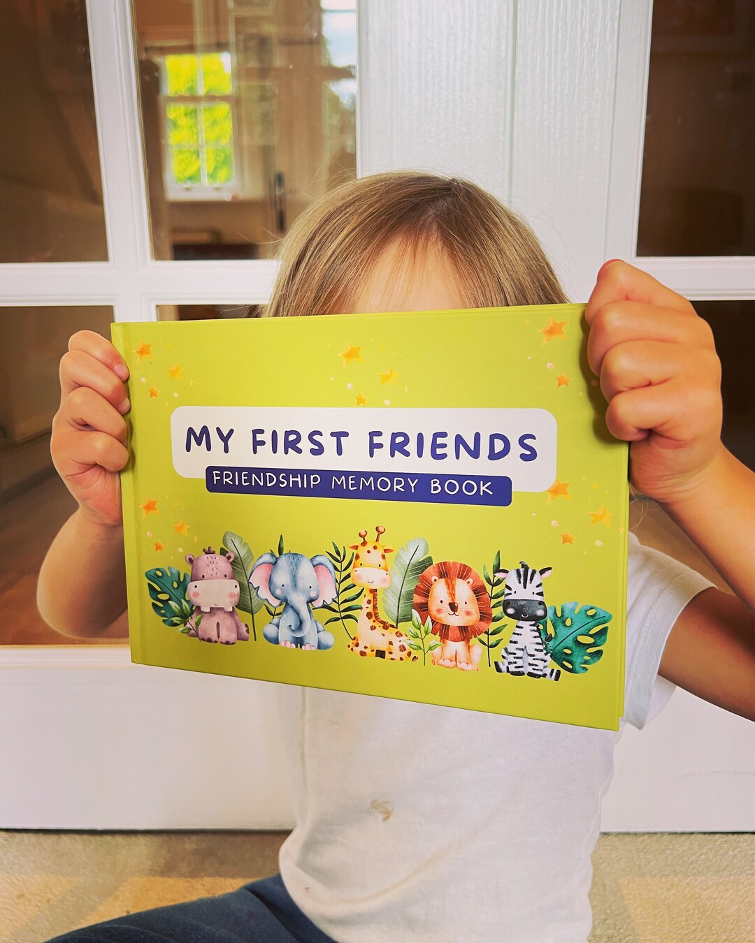 Friendship Memory Book My First Friends Safari Animals Keepsake for ...