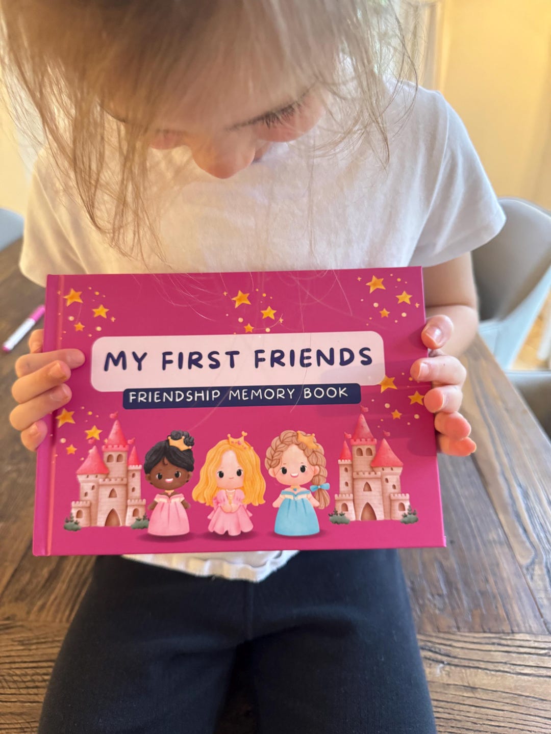 Friendship Memory Book | My First Friends - Princesses | Keepsake for ...