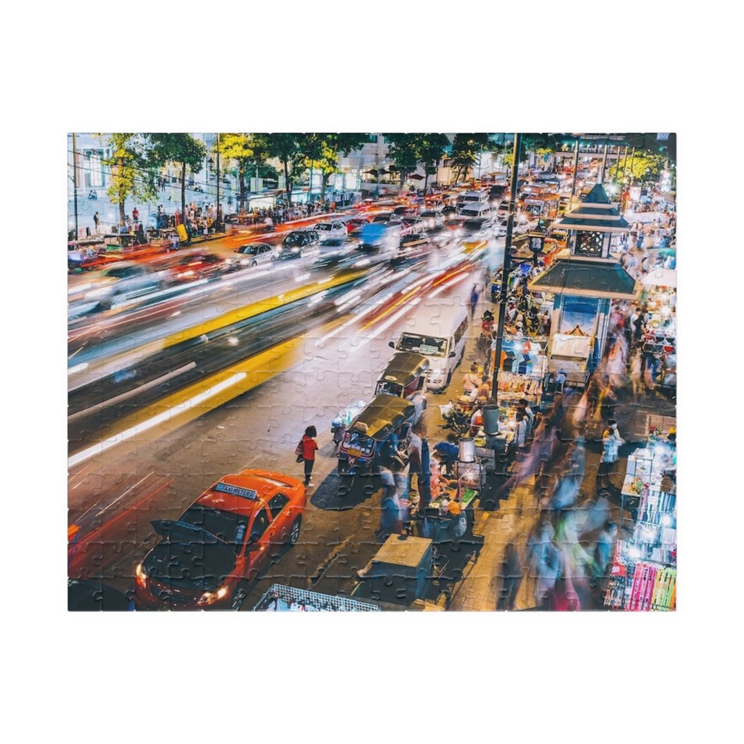 Puzzle Hard Varied Pieces City Lights - Etsy