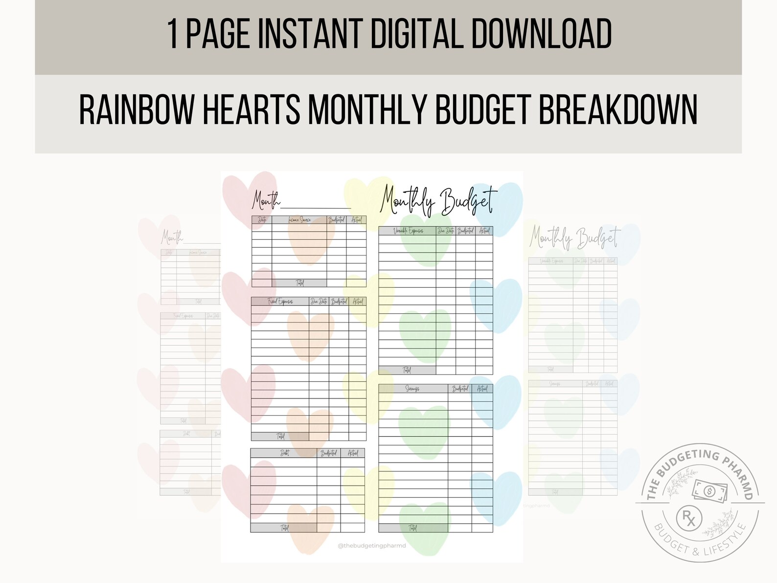 Monthly Budget Breakdown, Budget Breakdown, Budget, Debt Payoff ...