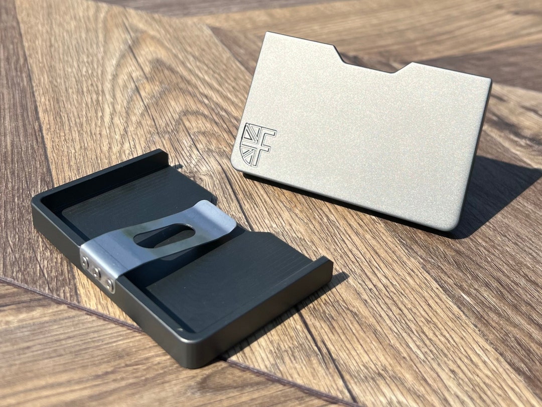 Metal Minimalist Wallet, Personalised - Etsy