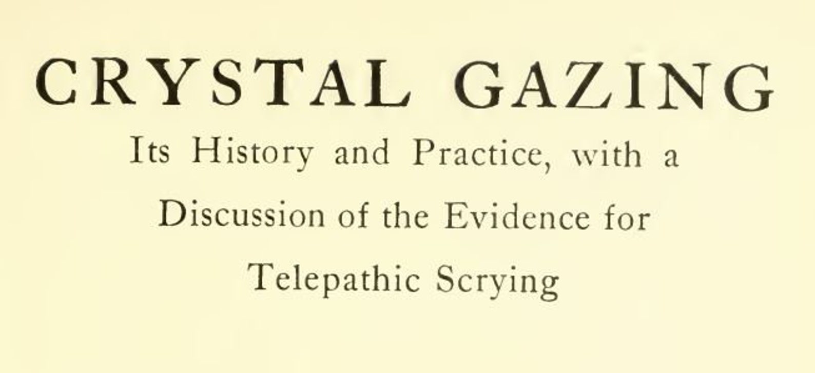 1905 Crystal Gazing - History and Practice. Antique DIGITAL BOOK ...