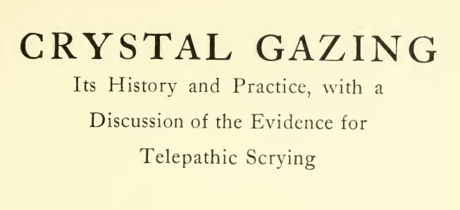 1905 Crystal Gazing - History and Practice. Antique DIGITAL BOOK ...