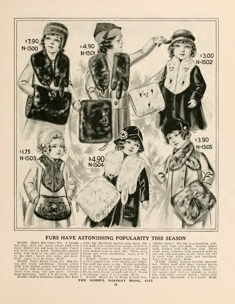 1915 Gimbels Christmas Catalog Instant Download DIGITAL BOOK. Vintage ...