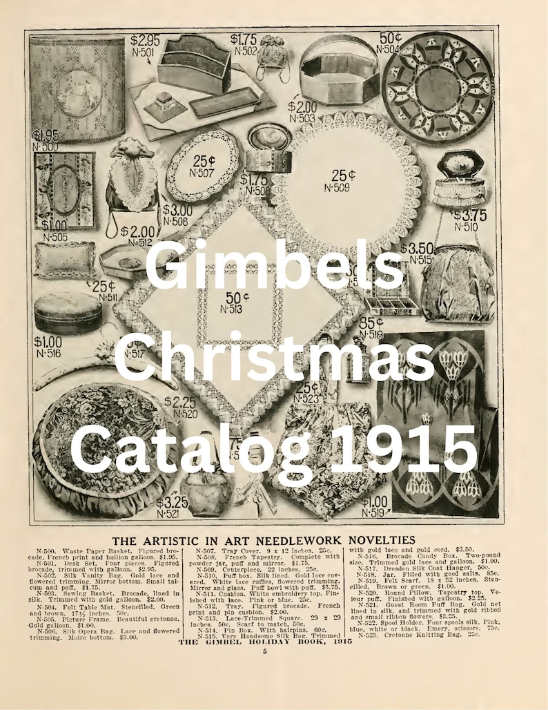 1915 Gimbels Christmas Catalog Instant Download DIGITAL BOOK. - Etsy